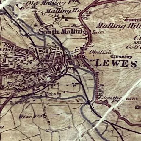 Ordinance Survey Map South East Of England In Antique Maps