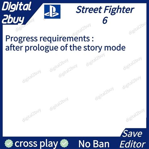 Ps4 Ps5 Street Fighter 6 Save Editor Sf6 Save Modding Street Fighter 6