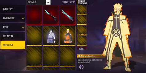 Item Dan Skin Free Fire X Naruto Terungkap Ditusi Blog