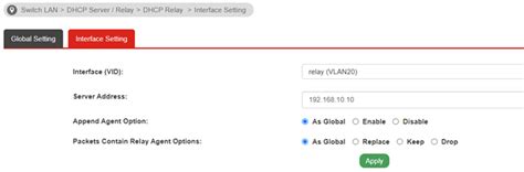 How To Set Up DHCP Server In VigorSwitch DrayTek FAQ
