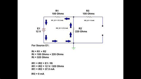 Online Tutorial On The Superposition Theorem Electronics Technician
