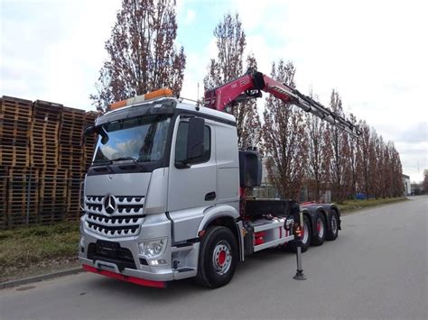 Mercedes Benz Arocs 3248 8x4 Tridem Haaksysteem Fassi F365ra Kraan 365 Tm Kraan Remote