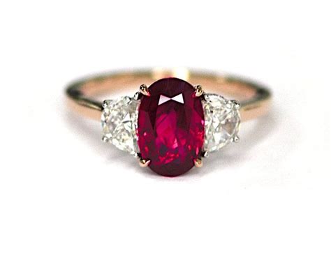 250ct Classic Burma Ruby And Diamond Ring Antique Ruby Ring Garnet