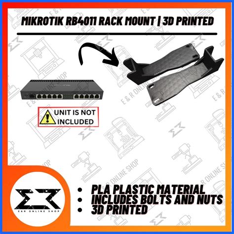♀ Mikrotik Rb4011 Rack Mount Ears 3d Printed Shopee Philippines