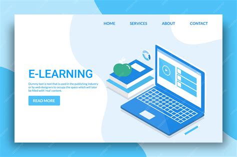 Premium Vector E Learning Concept
