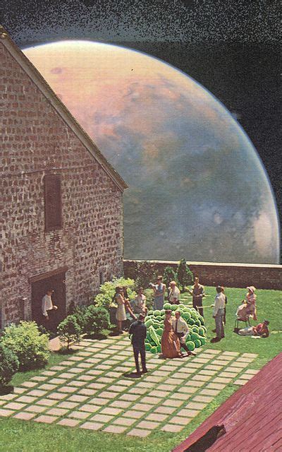 Collage Art By Alex Coll Party With An Alien On Flickr Handmade Collage Vintage Collage Art