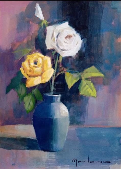 Walter Marchese 1958 Vaso Con Rose Catawiki