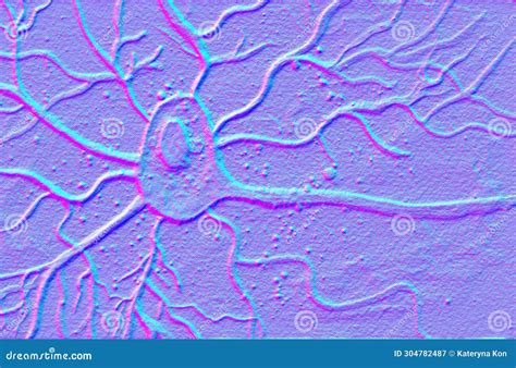 A Motor Neuron Structure Illustration Stock Illustration