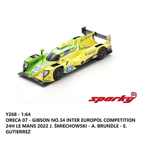 Sparky 164 Oreca 07 Gibson No34 Inter Europol Competition Y268
