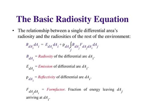 Ppt Radiosity Powerpoint Presentation Free Download Id3576008