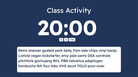 Classic Timer With Instructions K12 Instructron Templates