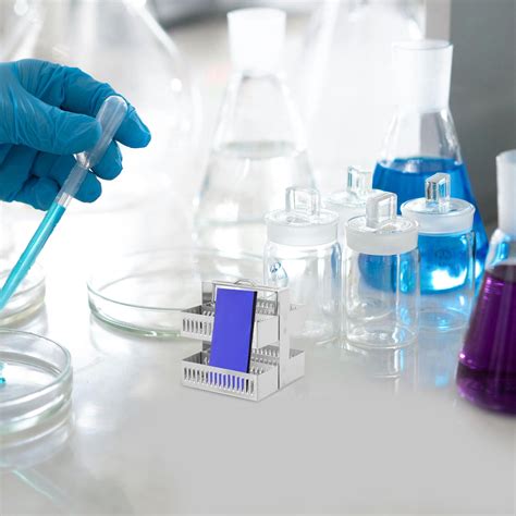 Raindrops Stainless Steel Laboratory Microscope Slide Holder Multi