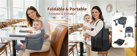 Jozzve Premium Hook On High Chair One Pull Quick Install