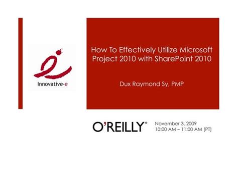 Combining Project And Sharepoint Ppt