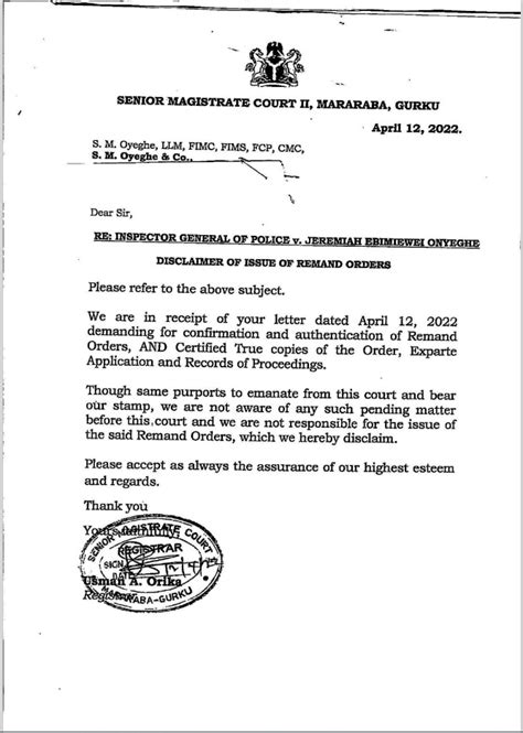 Above The Law How Police Procure Fake Remand Orders To Detain Suspects