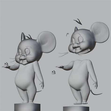 Free Obj File Jerrry From Tomandjerry Fanart Collectible 👾・3d Printing