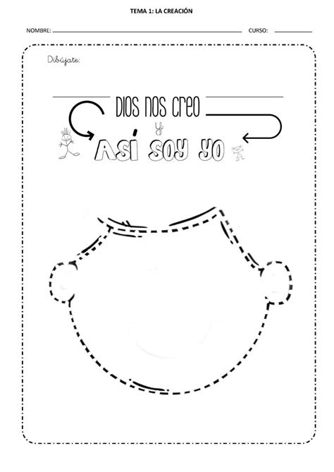 Tema 1 Ficha 6 Preescolar Cristiano Las Partes Del Cuerpo