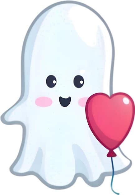 Premium Photo Cute Ghost Icon In A Minimalist Style