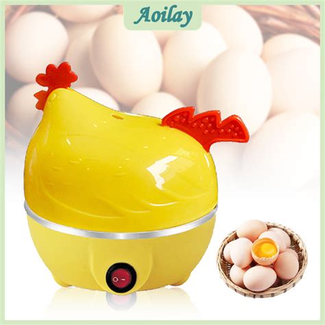Portable Electric Egg Steamer Cute Chick Design Breakfast Egg Boiler