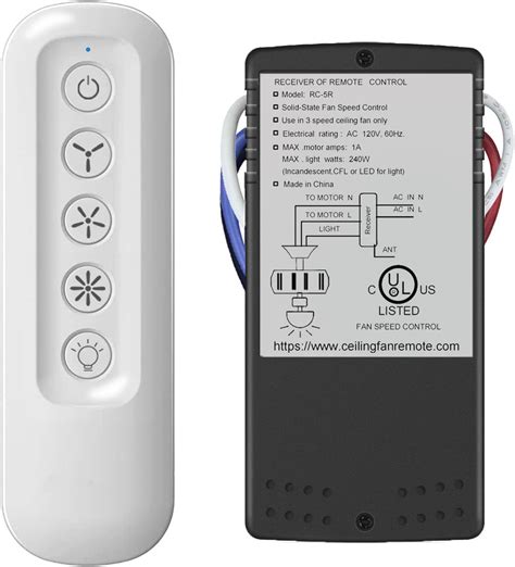 Universal Ceiling Fan Remote Control Kit For Replaced
