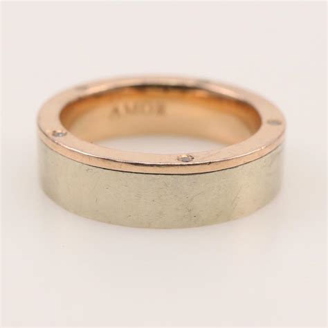 14kt Gold Clear Stone Band Property Room