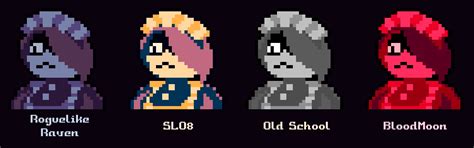 Roguelike Raven 2d Retro Pixelart Tileset And Sprites Portraits By Clockwork Raven