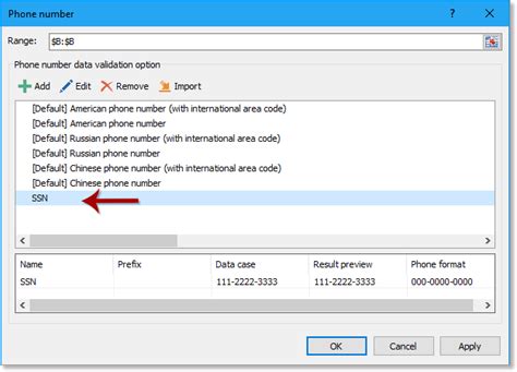 How To Use Data Validation To Only Allow Ssn Number Entered In Excel