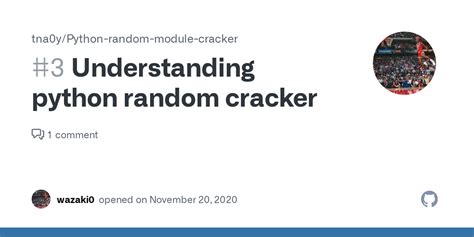 Understanding Python Random Cracker · Issue 3 · Tna0ypython Random Module Cracker · Github