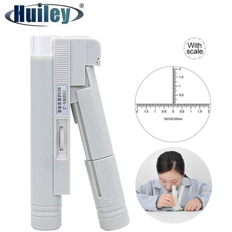 Microscópio De Bolso Portátil 40x 80x 100x 150x Mini Lupa De Leitura Em