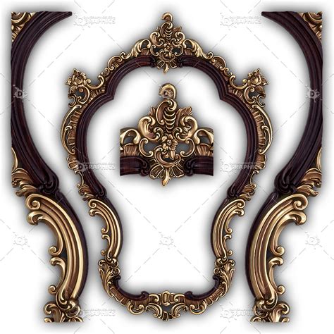 Davgraphics Stl 3d Model For Cnc Frame For A Mirror 041