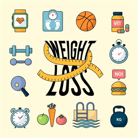 Lost Weight Sport Infographic Of Healthy Lifestyle Measure Systems
