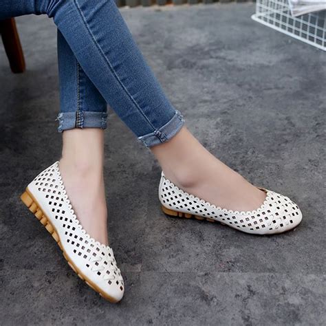 Casual Shoes Womens Ballet Flats Womens Summer Fashion Loafers For