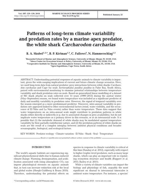 Skubel Et Al 2018 Meps Climate Variability White Shark Predation 2