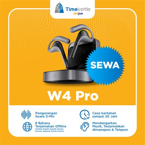 Jual Sewa Timekettle W4 Pro Headset Ai Interpreter Earbuds Alat Penerjemah Suara Real Time 40