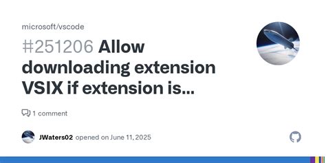 Allow Downloading Extension Vsix If Extension Is Installed · Issue