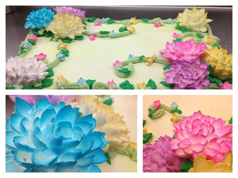Beautiful Sheet Cake With Flowers