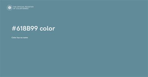 Color 618b99 The Official Register Of Color Names