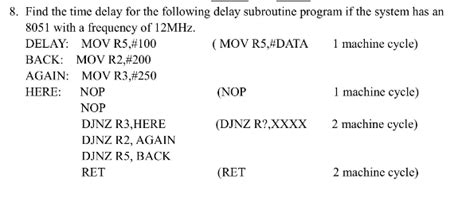 Find The Time Delay For The Following Delay