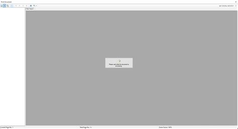 C Crystal Report Please Wait While The Document Is Being Processed