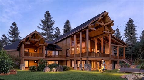 Traditional Craftsman Lodge House Plans Plan 70008cw Captivating