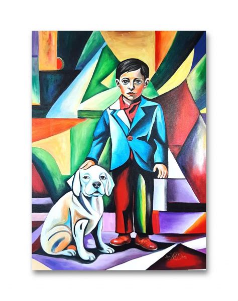 Baiat Si Catel Tablou De Mihai Denis