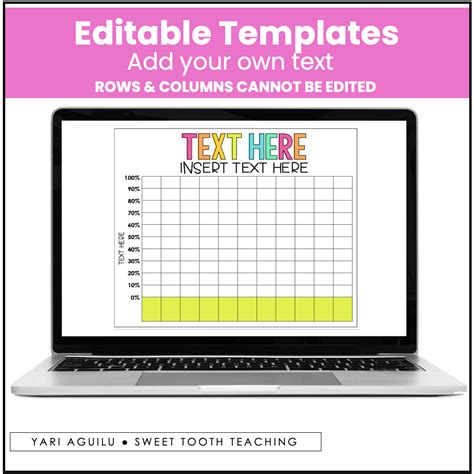 Class Wide Data And Goal Setting Posters Large Size Editable Data Posters Shop Sweet Tooth