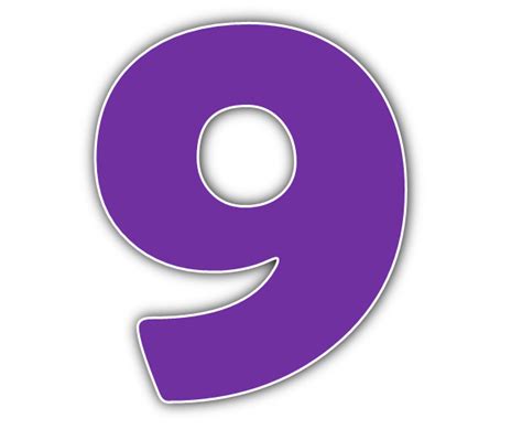 Purple Number 9