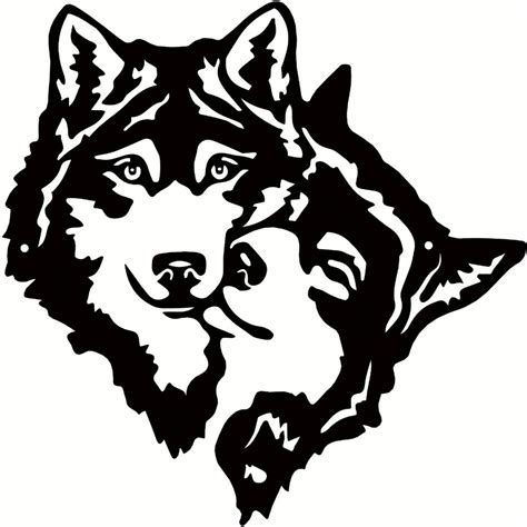 118×118 Inches Wolf Mate Black Metal Wall Art Indoor And Outdoor