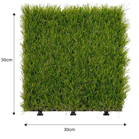 Patio Floor Artificial Grass Deck Tiles G001 Normal Grass Deck Tile