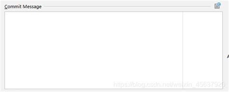 Idea报错：please Specify Commit Message Csdn博客