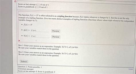Solved Score On Last Attempt 0 Out Of 1 Score In Gradebook