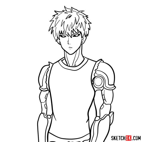 How To Draw One Punch Man Characters Sketchok