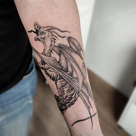 Hungarian Horntail Dragon Tattoo