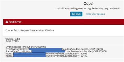 Request Timeout After 30000ms Occurred In 64 Even Though It Didnt